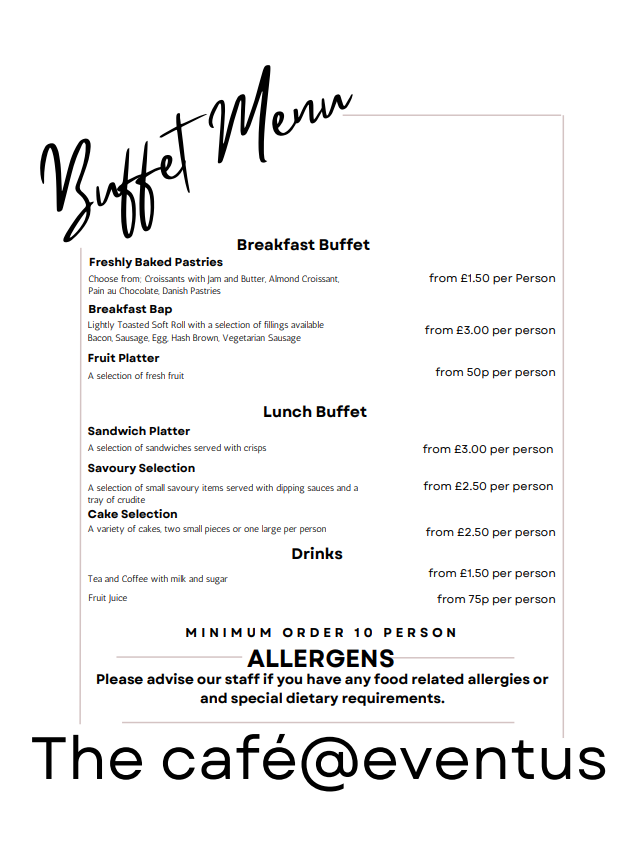 Our Buffets – The Cafe @ Eventus